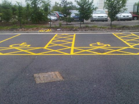 Disabled Bay Markings | Disabled Car Park Marking